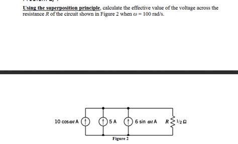 solved using the superposition principle calculate the