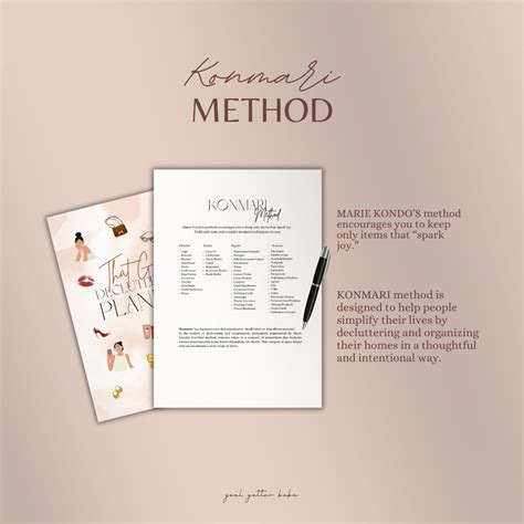 Declutter Planner Minimalist That Girl Checklist Cleaning Schedule 30 Day Declutter Challenge