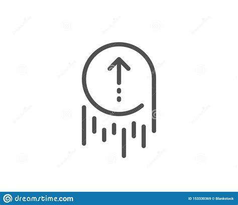 Swipe Up Line Icon Scrolling Arrow Sign Landing Page Scroll Vector