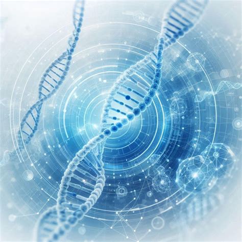 human dna sequence representation background premium ai generated image