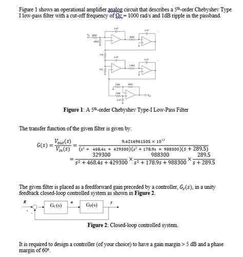 Solved Design A Lead Controller And Show Closed Loop Controlled