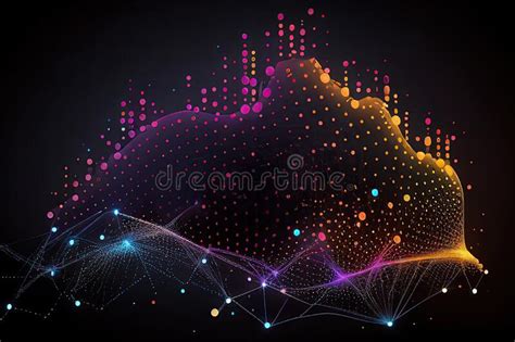 digital data and network connection on laptop screen big data analysis