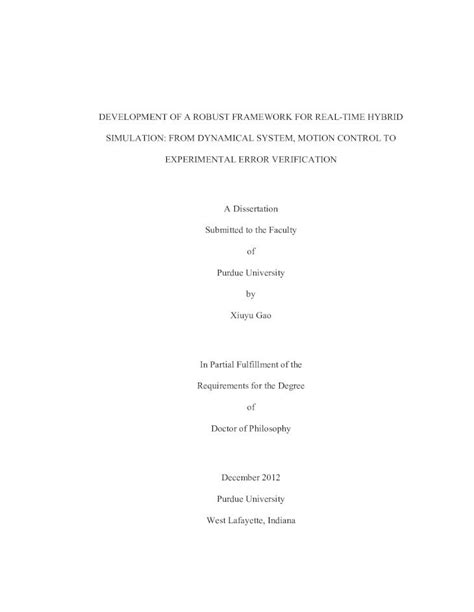 Pdf Development Of A Robust Framework For Real Time Hybrid