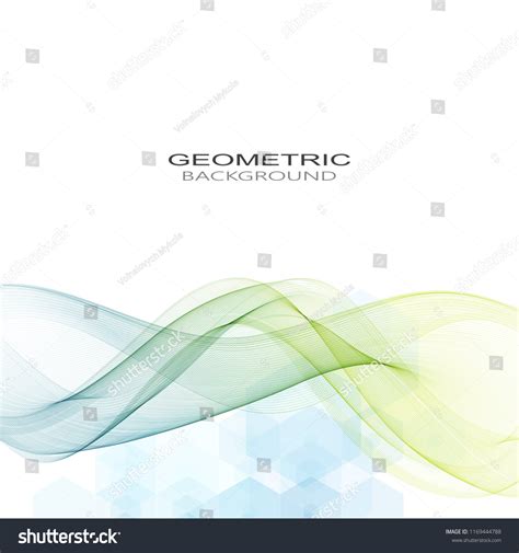 Horizontal Wave Lines On Blue Background Stock Vector Royalty Free