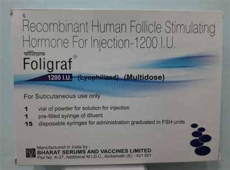 Recombinant Follicle Stimulating Hormone 1200 Iu Injection At ₹ 25200