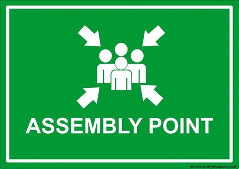 Assembly Point Signage At ₹ 45 00 Safety Signage Id 2853322601812