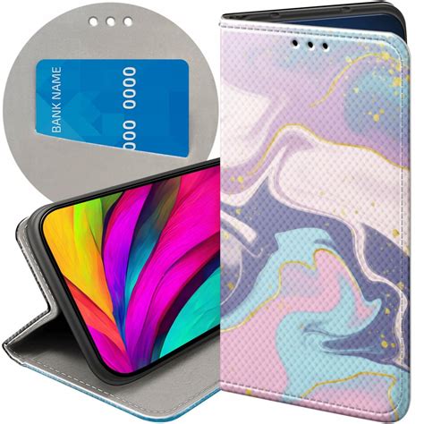 ETUI Z KLAPKĄ DO SAMSUNG GALAXY S WZORY PASTELE ILUSTRACJA KOLORY FUTERAŁ Samsung