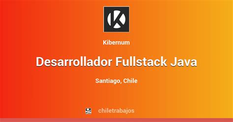 Desarrollador Fullstack Java Santiago Chiletrabajos