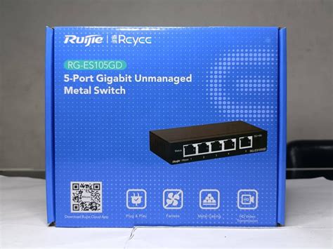 Ruijie Rg Es105gd 5 Port Gigabit Unmanaged Metal Switch Computers And Tech Parts And Accessories