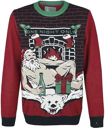 Amazon The Ugly Sweater Co Suéter feo de Navidad con luces LED