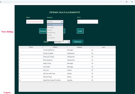GitHub Ravinder Cafeteria Management System