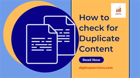 How To Check For Duplicate Content Digileap