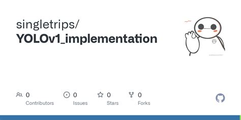 GitHub Singletrips YOLOv Implementation