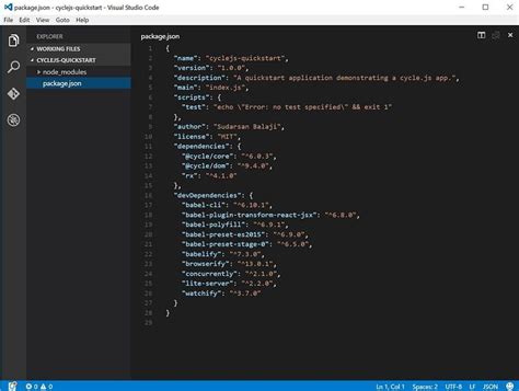 Cycle Js Quick Start With Node Js Babel And Browserify In Visual Studio Code