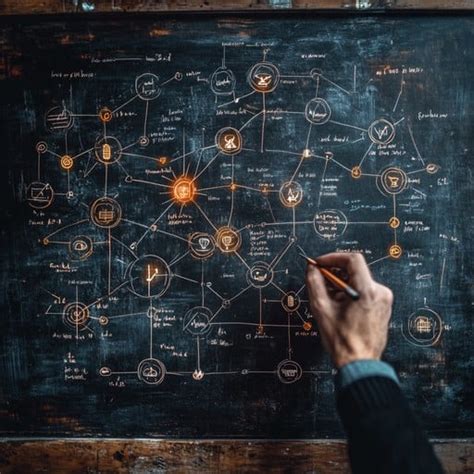 Free Complex Network Chalkboard Image Download At Stockcake