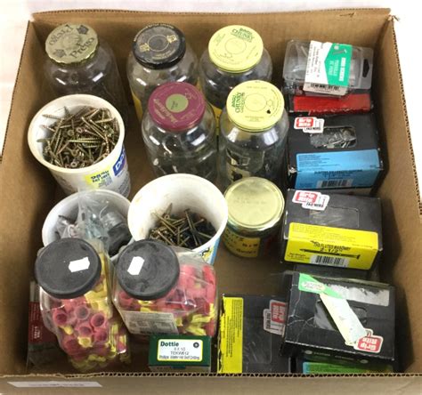 Lot Assorted Hardware And Fasteners