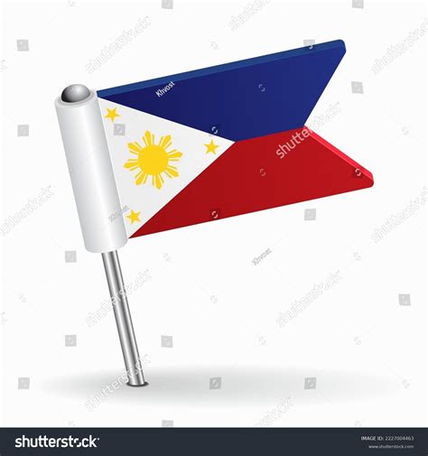 philippines flag map pointer layout vector stock vector royalty free