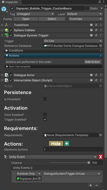 Dialogue System For Unity Rpg Builder Support
