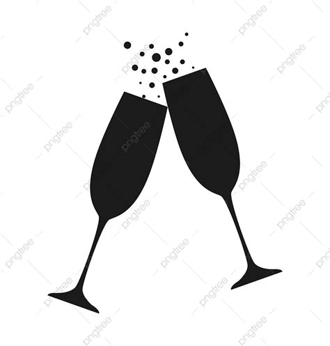 Clipart Of Champagne Glasses