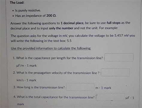 Solved Consider The Transmission Line Circuit Shown Below