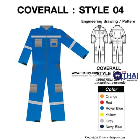 ชุดหมีกันไฟ ผ้าomniweave 60 Oz แบบ Style 04 เอวเทปเวลโกร ยี่ห้อ Bestsafe สี ฟ้า Thaippe