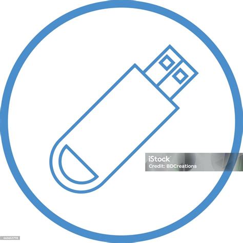 Usb 드라이브 벡터 라인 아이콘 Usb 메모리에 대한 스톡 벡터 아트 및 기타 이미지 Usb 메모리 Usb 케이블 교환 Istock