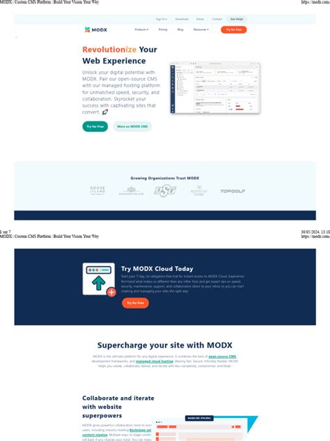 Modx Custom Cms Platform Build Your Vision Your Way Pdf Word Press