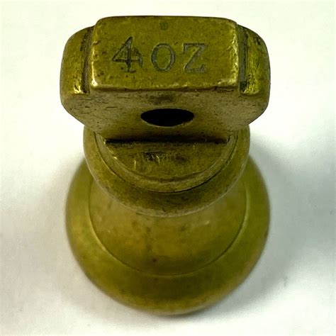 Set Of Six English W And T Avery Brass Graduated Bell Scale Weights