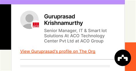 guruprasad krishnamurthy senior manager it and smart iot solutions at
