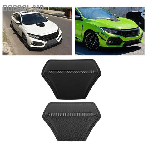 Docool Mo เครื่องดูดควันรถ Air Vent ฝาครอบทนความร้อน Bonnet Outlet Trim สำหรับ Mitsubishi Lancer