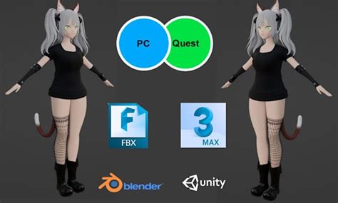 do a custom vrchat avatar furry avatar vrm models for vrchat by debbyvr
