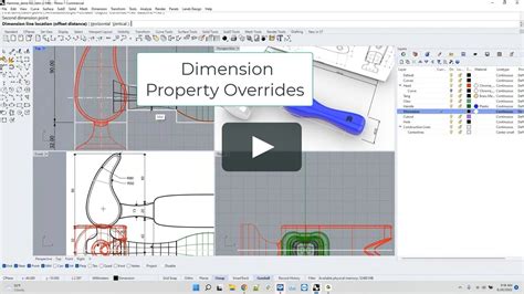 Rhino Dimension Basics 2 Dimension Prop Overrides On Vimeo