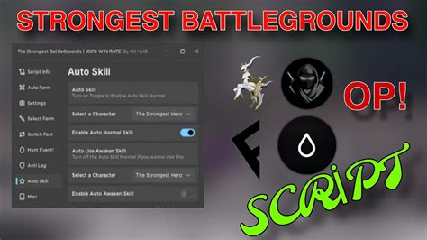 [roblox] The Strongest Battlegrounds Script Autofarm Autoawaken Noskillcooldown Autocombo