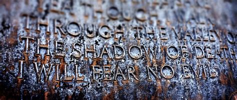 The Lord S Prayer Bible Verse Valley Of The Shadow Of Death Fear No