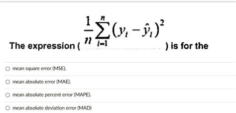 solved 26 m the expression 11 is for the mean square error mse