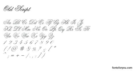 Old Script Font Download For Free Online