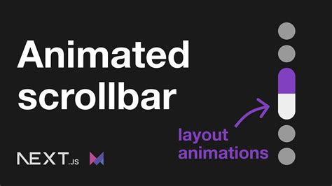 Animated Custom Scrollbar With Framer Motion Layout Animations Youtube