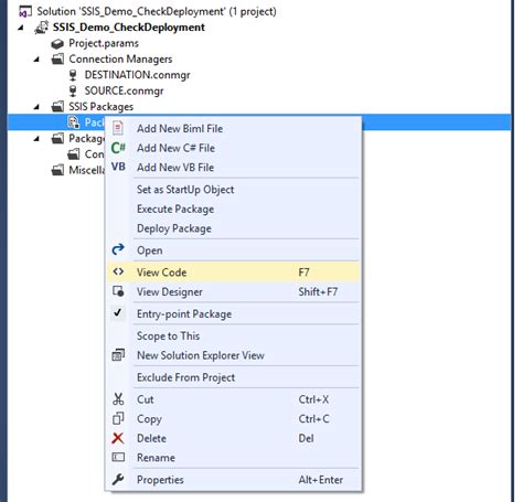 Ssis Check Deployment View Code Seequality