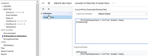 Acumatica Is It Possible To Customize Business Logic On Dialog Boxes