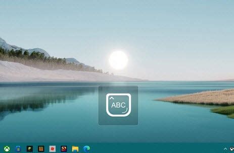 Windows 11 On Screen Caps Lock Indicator