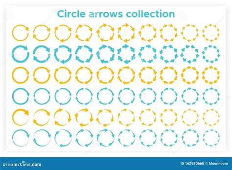 Circular Arrows For Cycle Repeat Themes Progress Process Procedure Concept Pointer Design