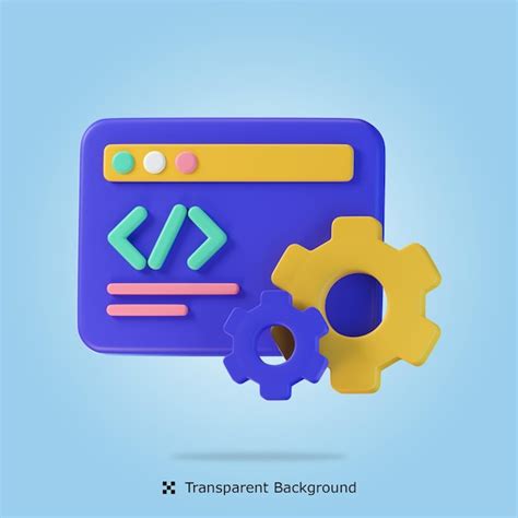 Premium Psd Psd 3d Rendering Web Configuration 3d Icon Isolated