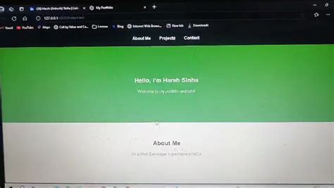 Harsh Sinha On Linkedin Webdevelopment Portfoliowebsite Html Css