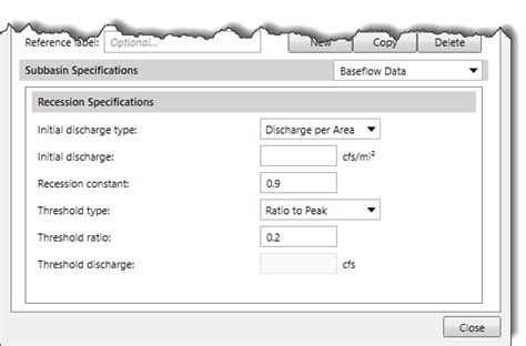 Subbasin Data Selecting A Baseflow Method CivilGEO Knowledge Base