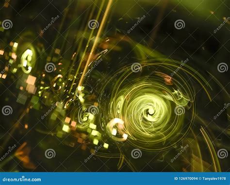 Fractal Abstract Digital Swirl Psychedelic Chaos Power Idea Card