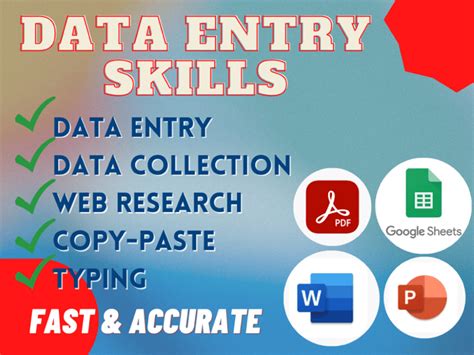 Quick Accurate Data Entry Typing Research Collection Copy Paste Work Upwork
