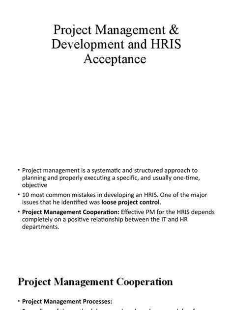 Hris 6 Complete Pdf Project Management Six Sigma
