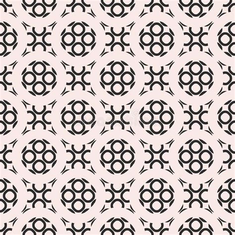 Vector Abstract Geometric Ornament Seamless Texture Round Lattice Stock Vector Illustration