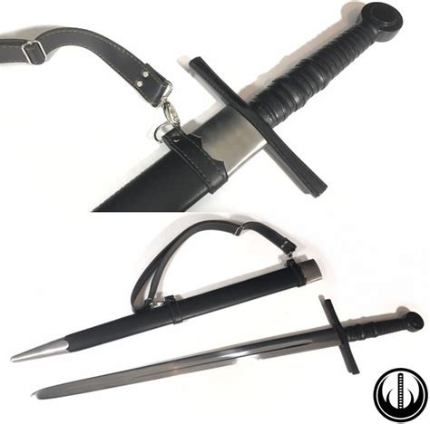 Espada Europeia Medieval Funcional Aço 9260 Afiada Corte | Loja Bushido ...