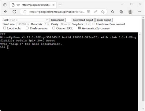 pololu 5 1 updating the micropython firmware